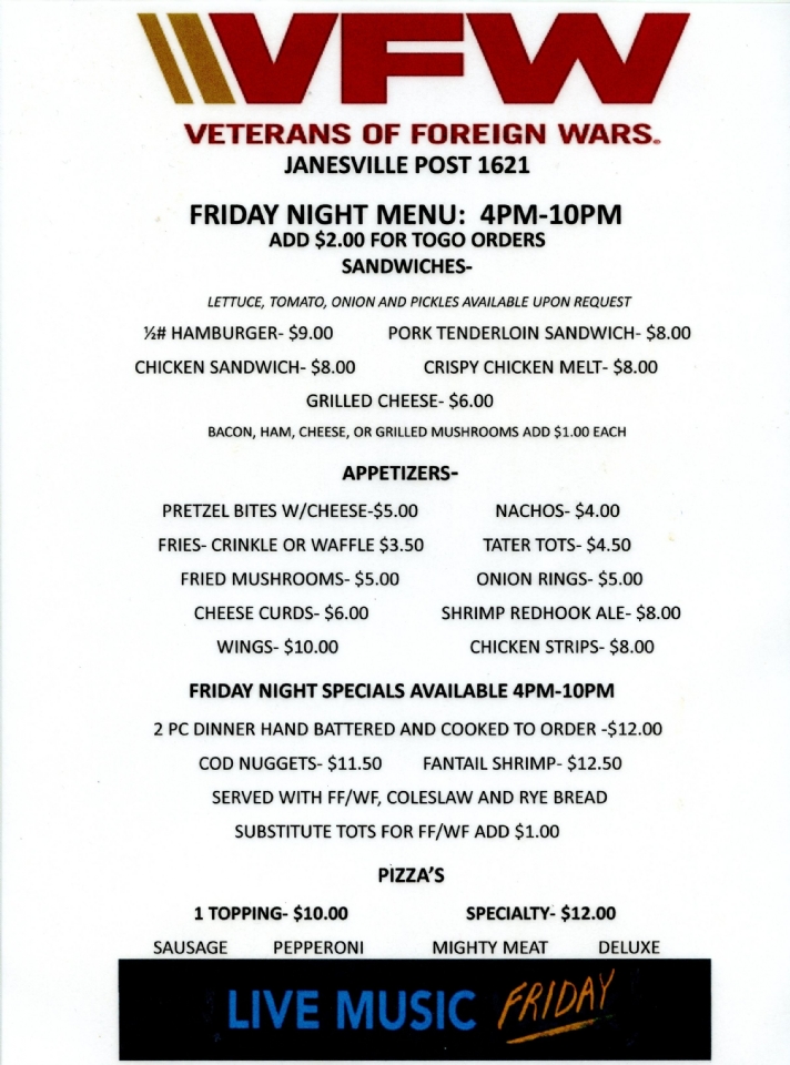 Hungry? Sure you are! Check out Daily Menu Here . Our weekly events: